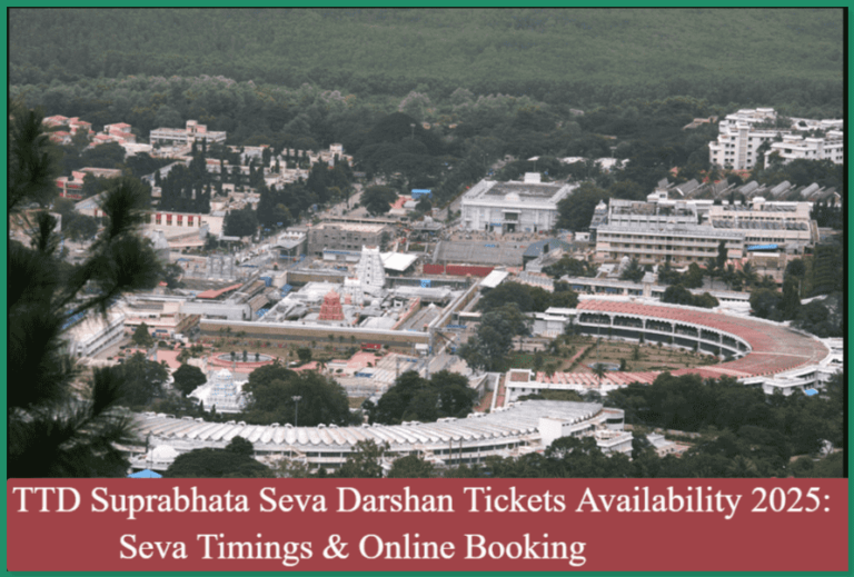 TTD Suprabhata Seva Darshan Tickets Availability 2025: Seva Timings ...