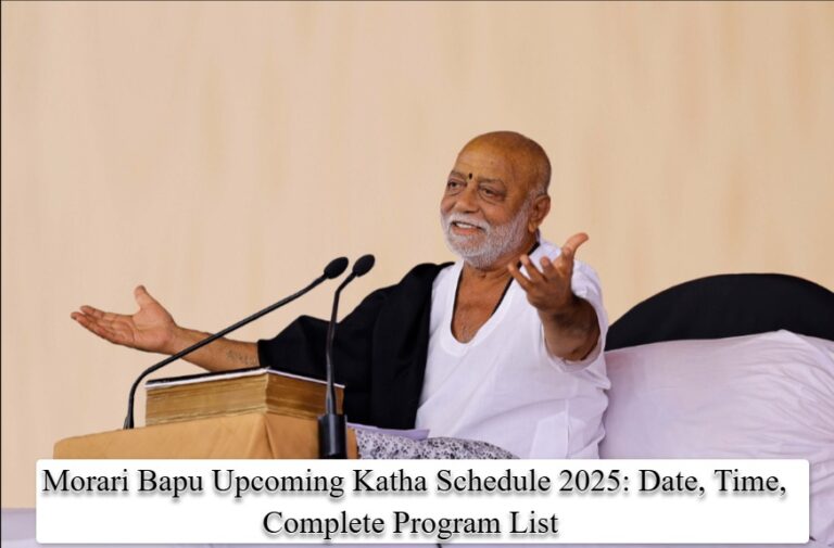 Morari Bapu Upcoming Katha Schedule 2026: Dates, Venues, and Planning ...